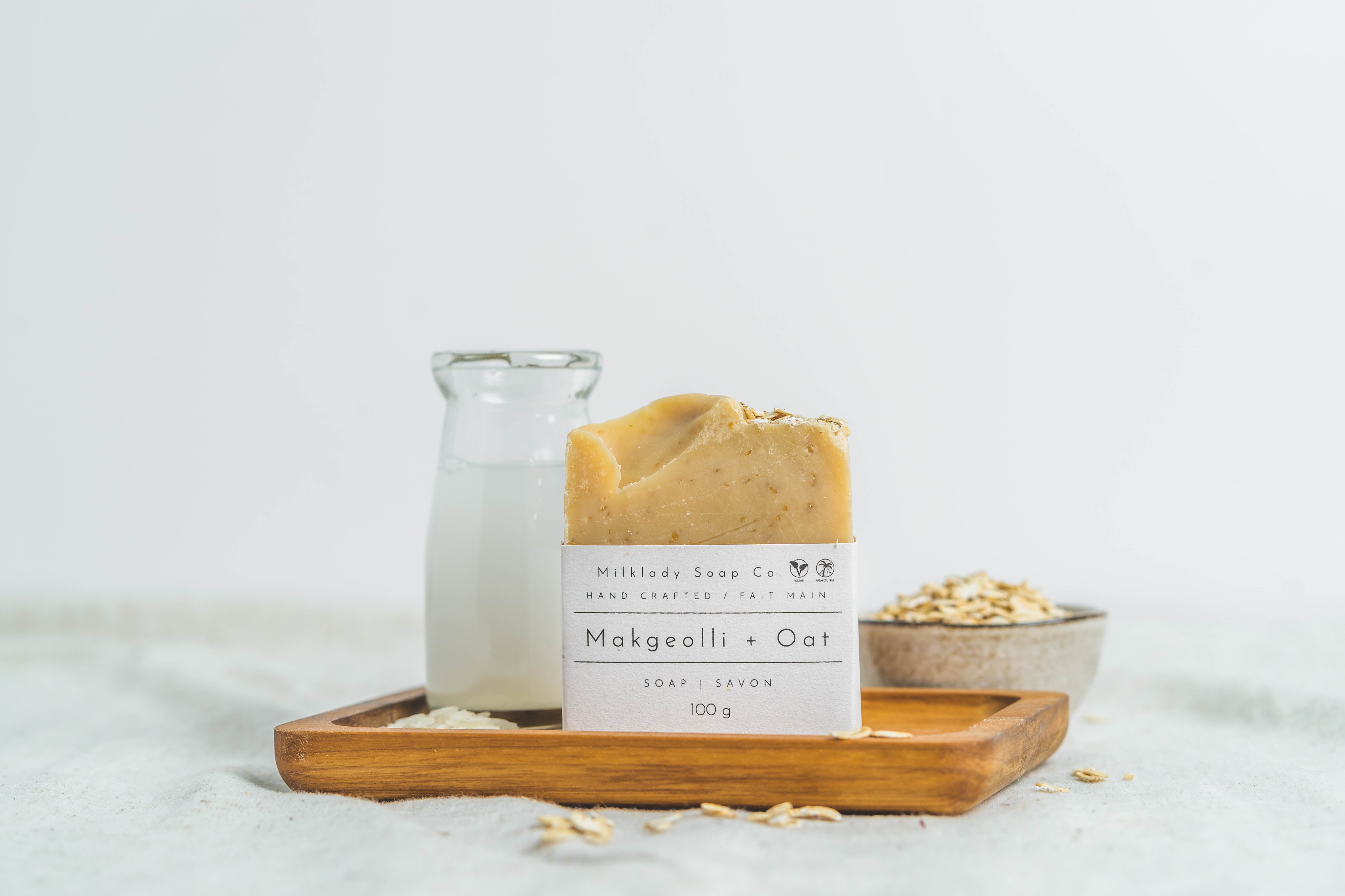 Makgeolli & Oat | Rice Wine Exfoliant Bar – Milklady Soap Co.